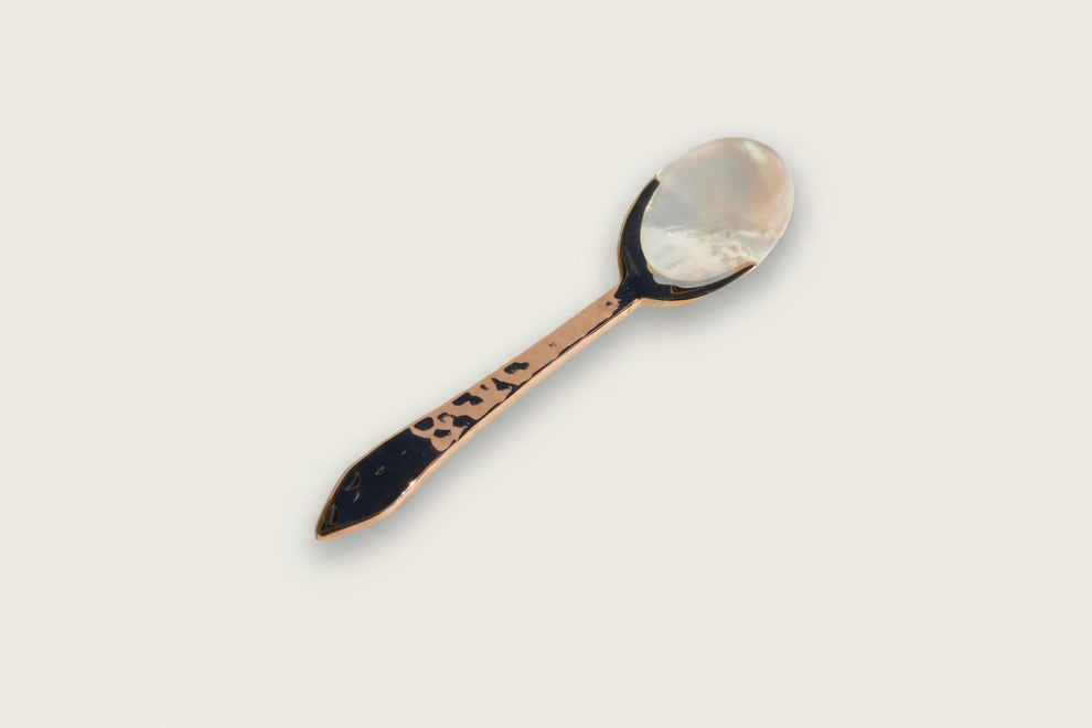 Hammered Mother of Pearl Caviar Spoon – Tsar Nicoulai Caviar